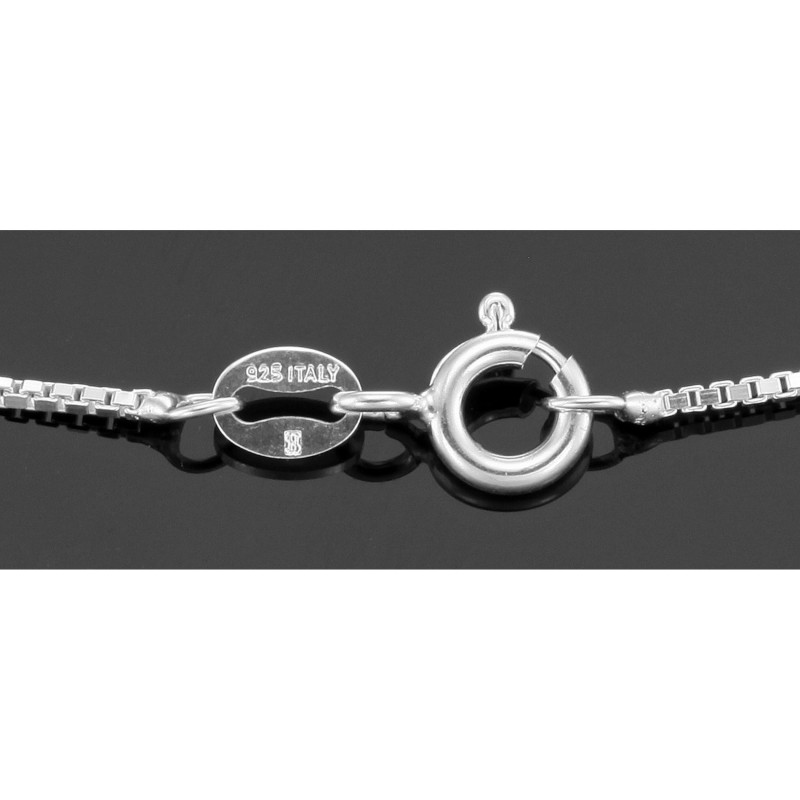 Box Chain Necklace - 20 inch - Sterling Silver - C-BOX-20