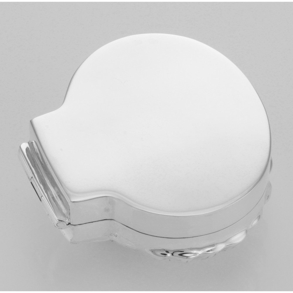 Antique Style Scallop Sea Shell Pillbox - Clamshell Box - Sterling ...